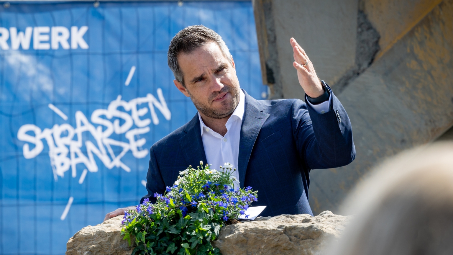 Spatenstich für den Neubau des Schotterwerks - Lukas Gläser GmbH & Co. KG